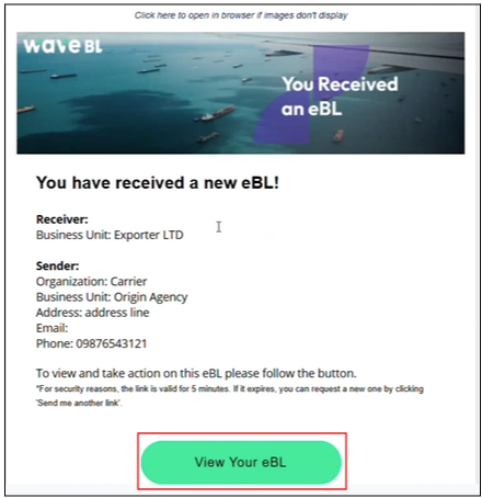 Request an amendment for eBL via LightWave